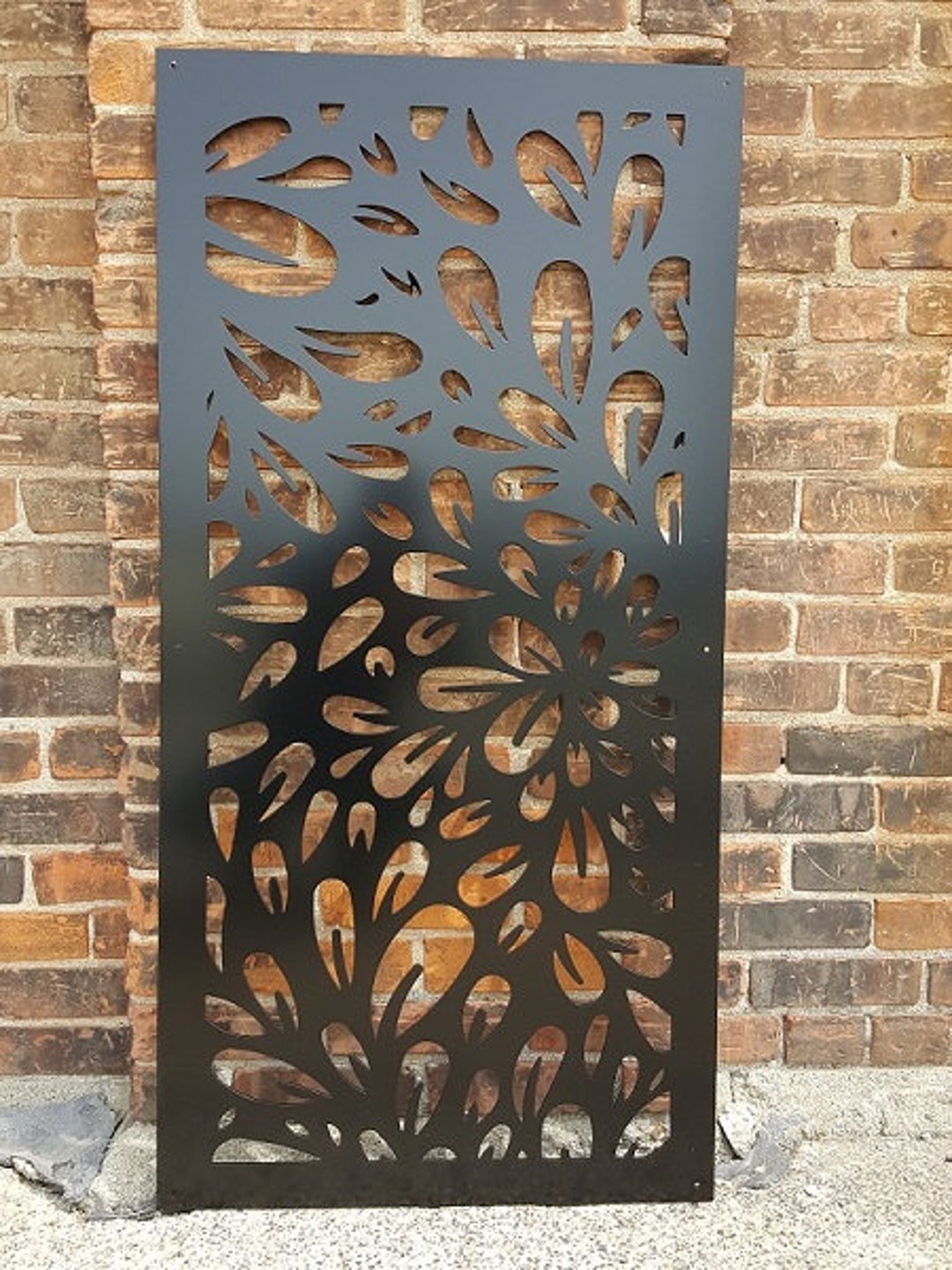 Metal Privacy Screen Decorative Panel Outdoor Garden - Etsy
