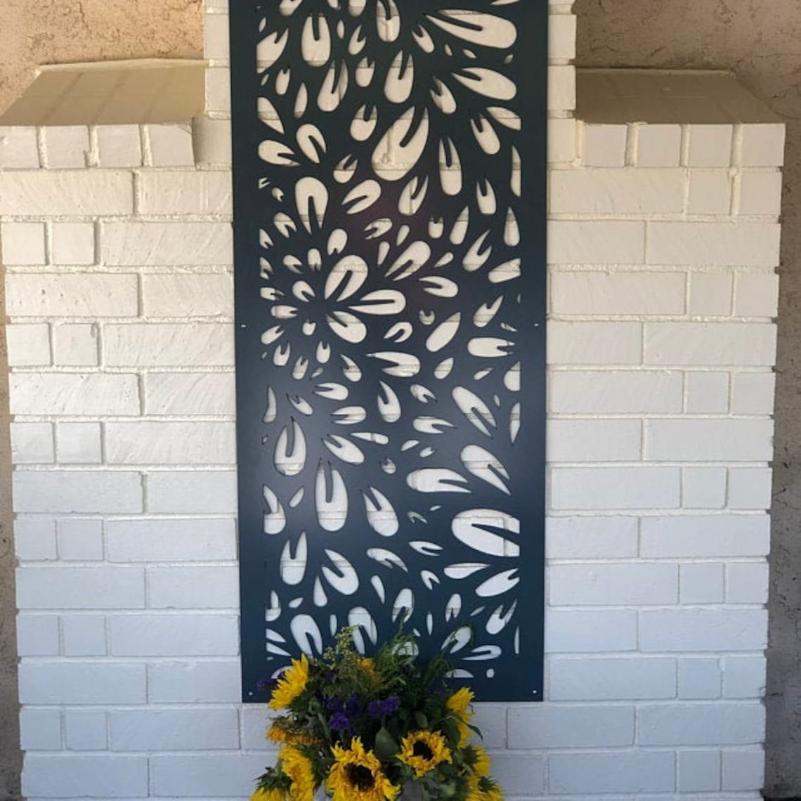 Metal Privacy Screen Decorative Panel Outdoor Garden - Etsy