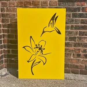 Metal Privacy Screen, Decorative Panel, Outdoor Garden, Fence, Art ...