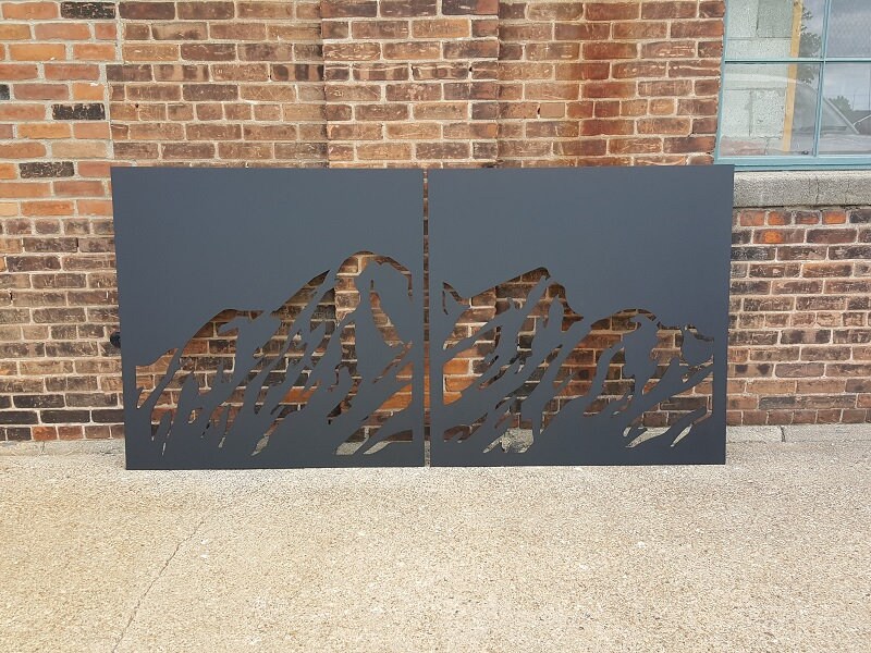 Metal Privacy Screen, Decorative Panel, Outdoor, Garden, Fence, Art ...