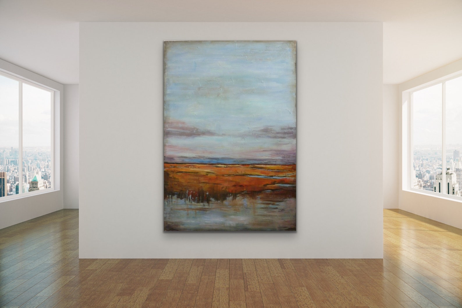 Large Abstract Landscape Painting, Large Original Abstract Painting ...