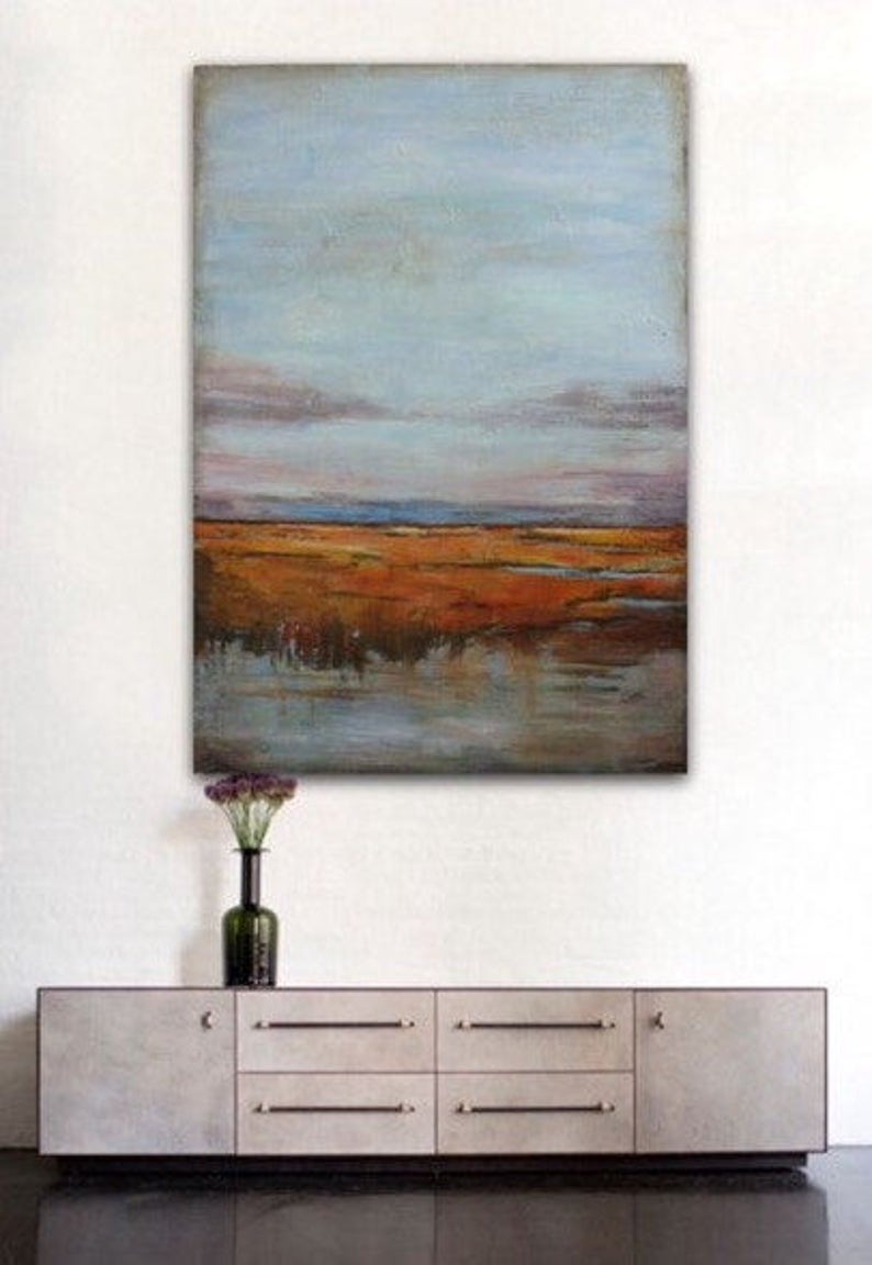 Large Abstract Landscape Painting Large Original Abstract | Etsy