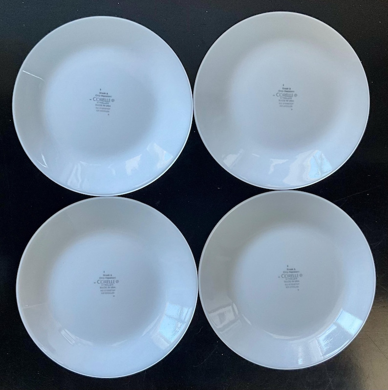 Corelle Country Cottage Plate Set: 4 Dinner & 4 Bread Plates - Etsy