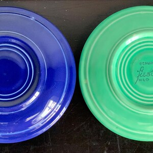 Vintage Fiestaware Saucers: Original 6-color Set - Etsy