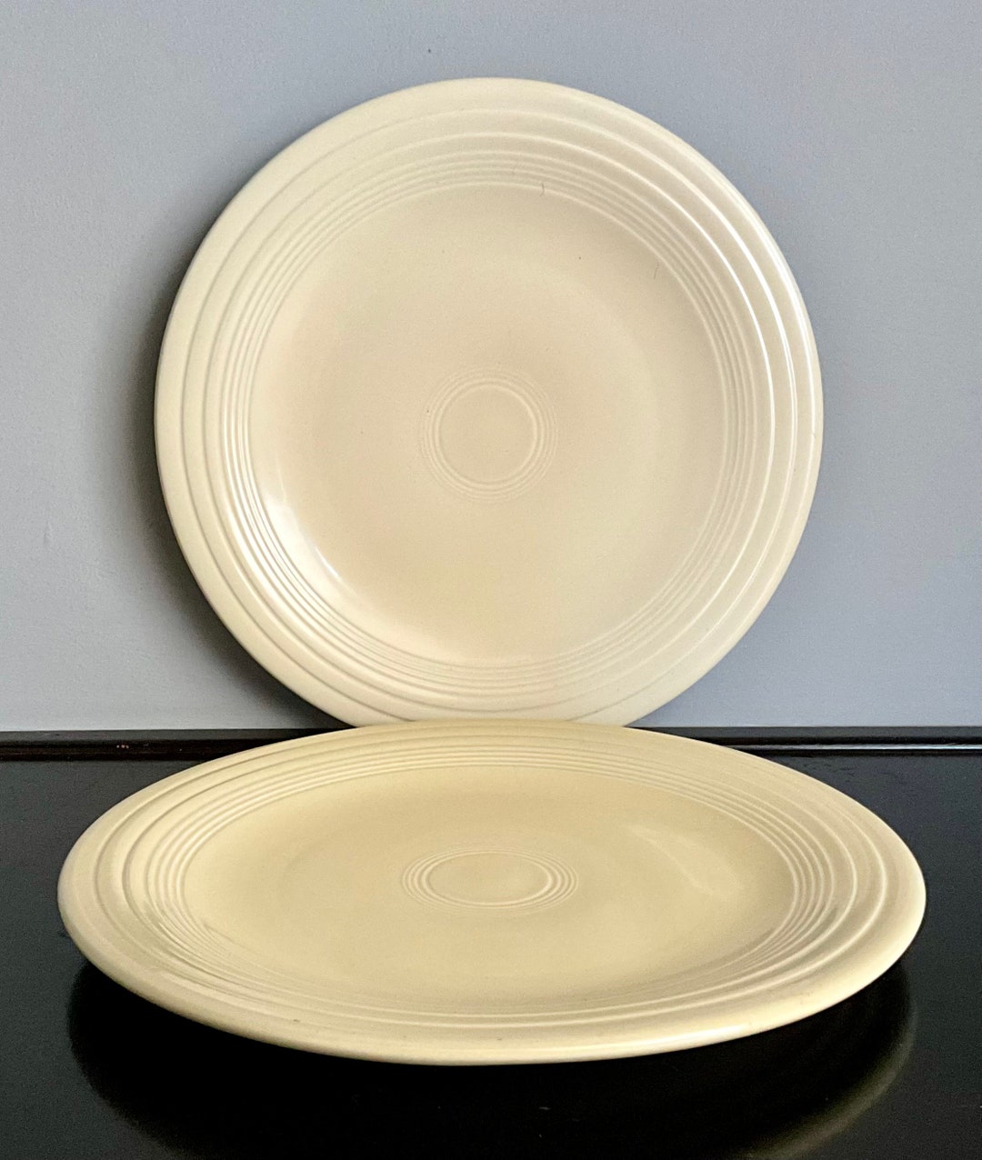 Set of 2 Original Ivory Fiestaware Dinner Plates -- Free Shipping!! - Etsy