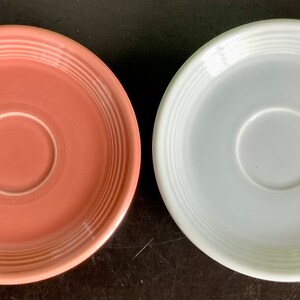 Set of All 5 Vintage 1950s Fiestaware Saucers -- Medium Green, Gray ...