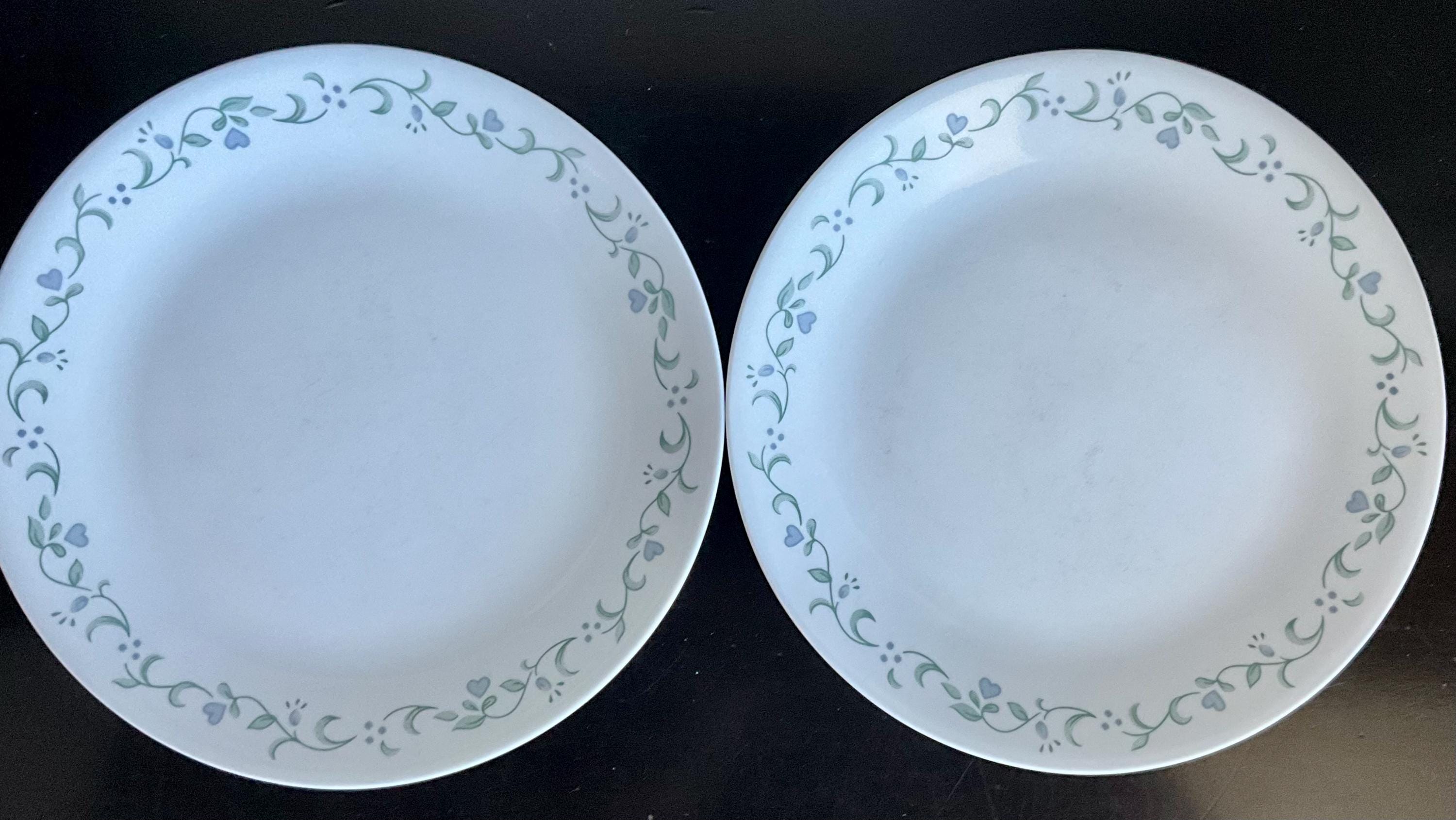 Corelle Country Cottage Plate Set: 4 Dinner & 4 Bread Plates - Etsy
