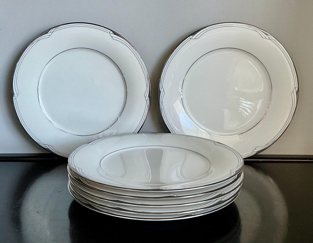 Set of 7 Noritake Sterling Cove Salad Plates — Free Shipping!!! - Etsy