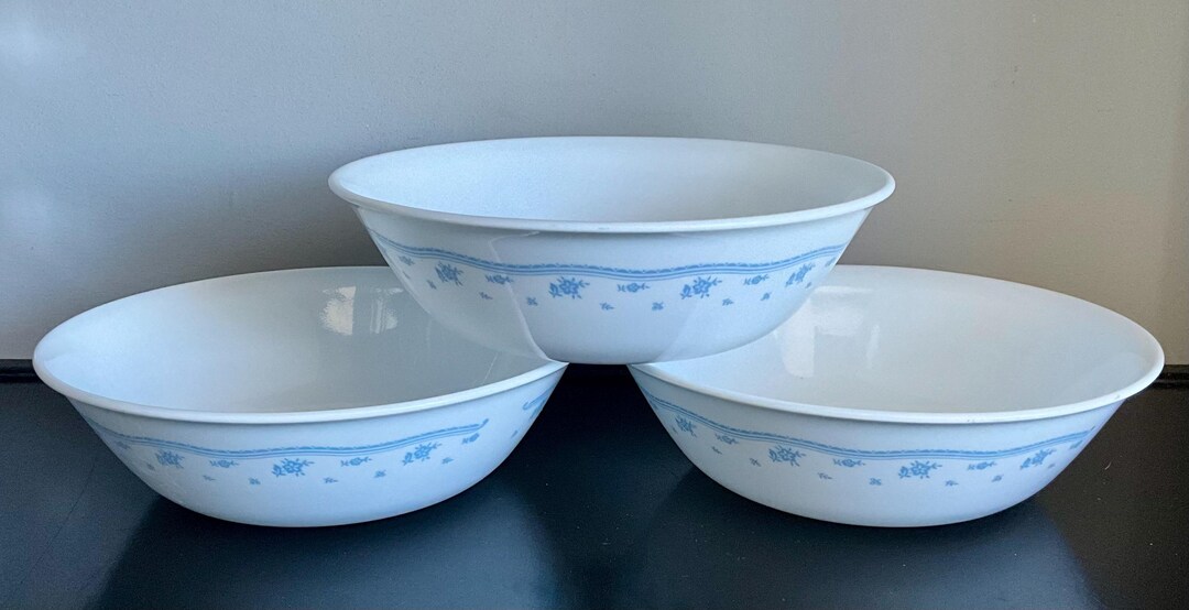 Corelle Morning Blue 8 1/2” Round Serving Bowl -- Only 1 Left -- Free ...