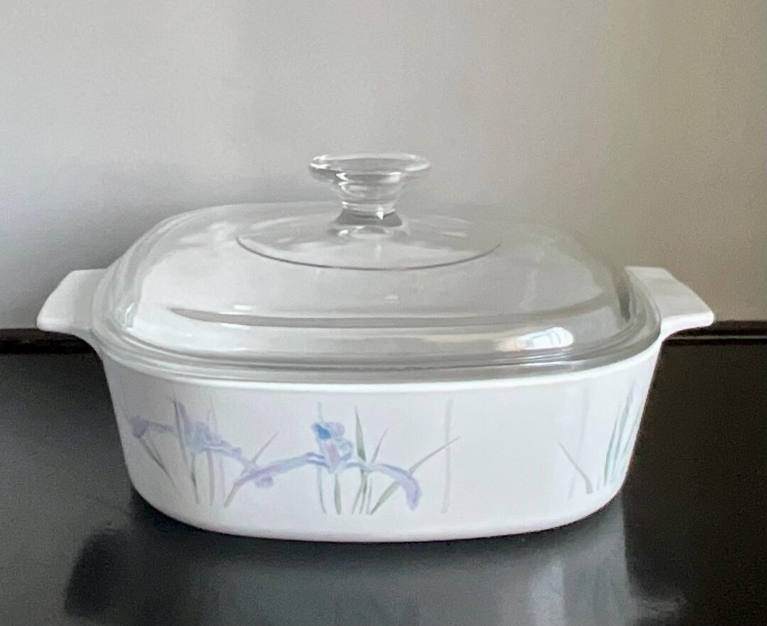 Corning Shadow Iris 2L Covered Casserole -- A-2-B -- Free Shipping!! - Etsy
