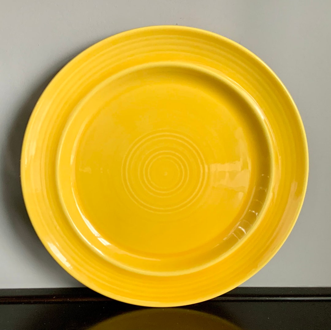 Metlox Colorstax Yellow Dinner Plate Free Shipping - Etsy