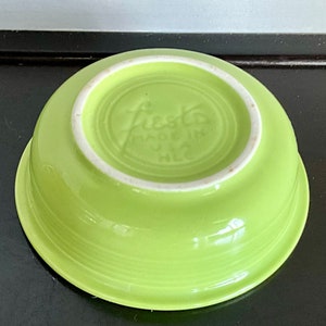 Vintage 4 3/8 Chartreuse Fiestaware Fruit Bowl Free Shipping - Etsy