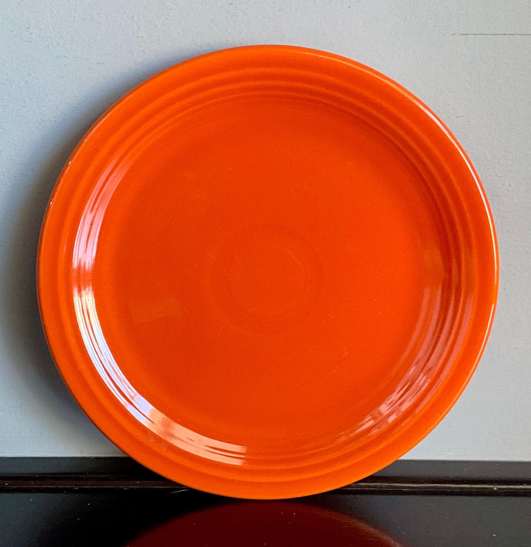 Vintage Original Fiestaware Radioactive Red Salad Plate — Free Shipping ...