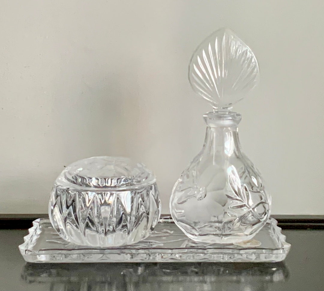 Vintage Princess House Lead Crystal 3-piece Vanity Set -- Free Shipping ...