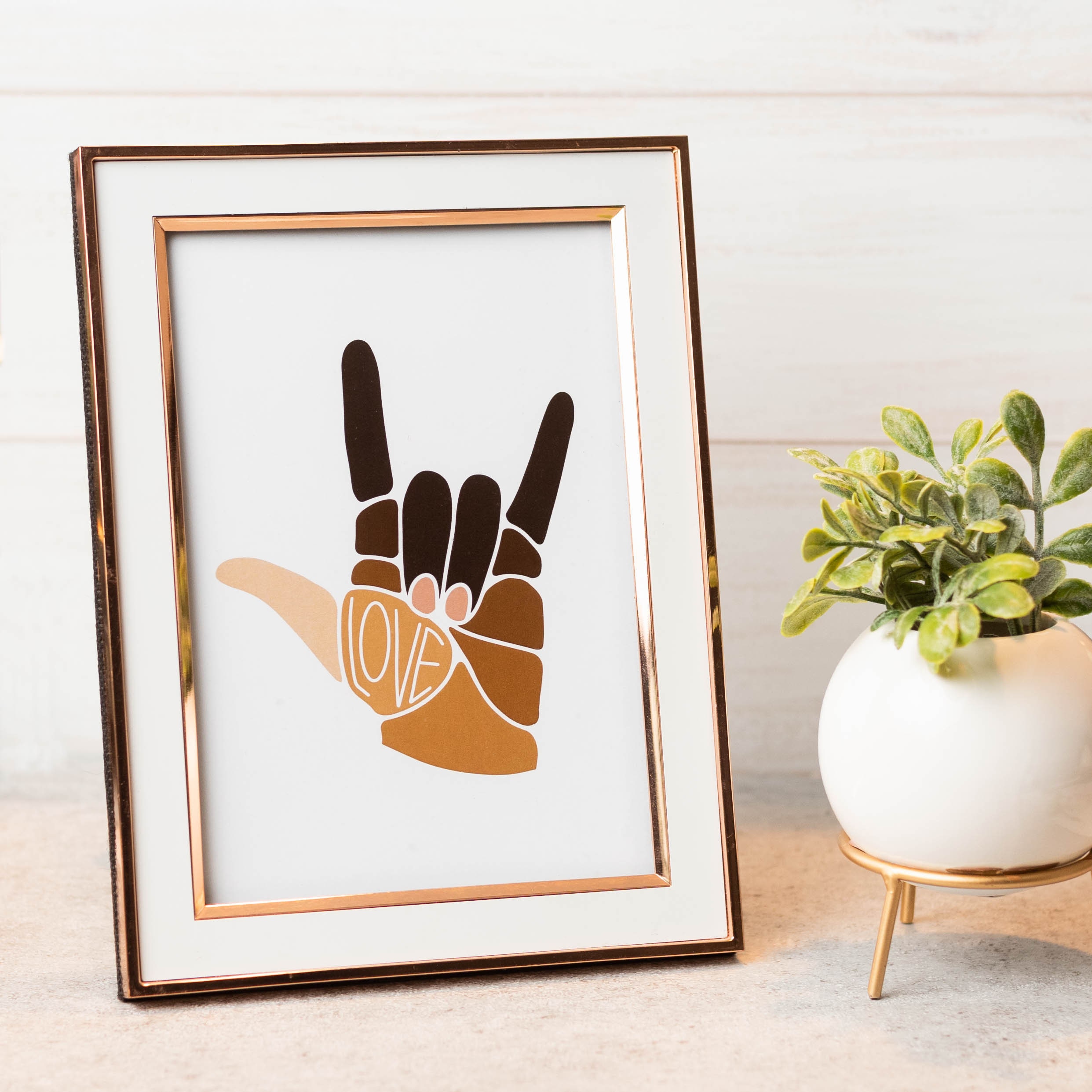 Love One Another Art Print American Sign Language 8x10 o 5x7 | Etsy