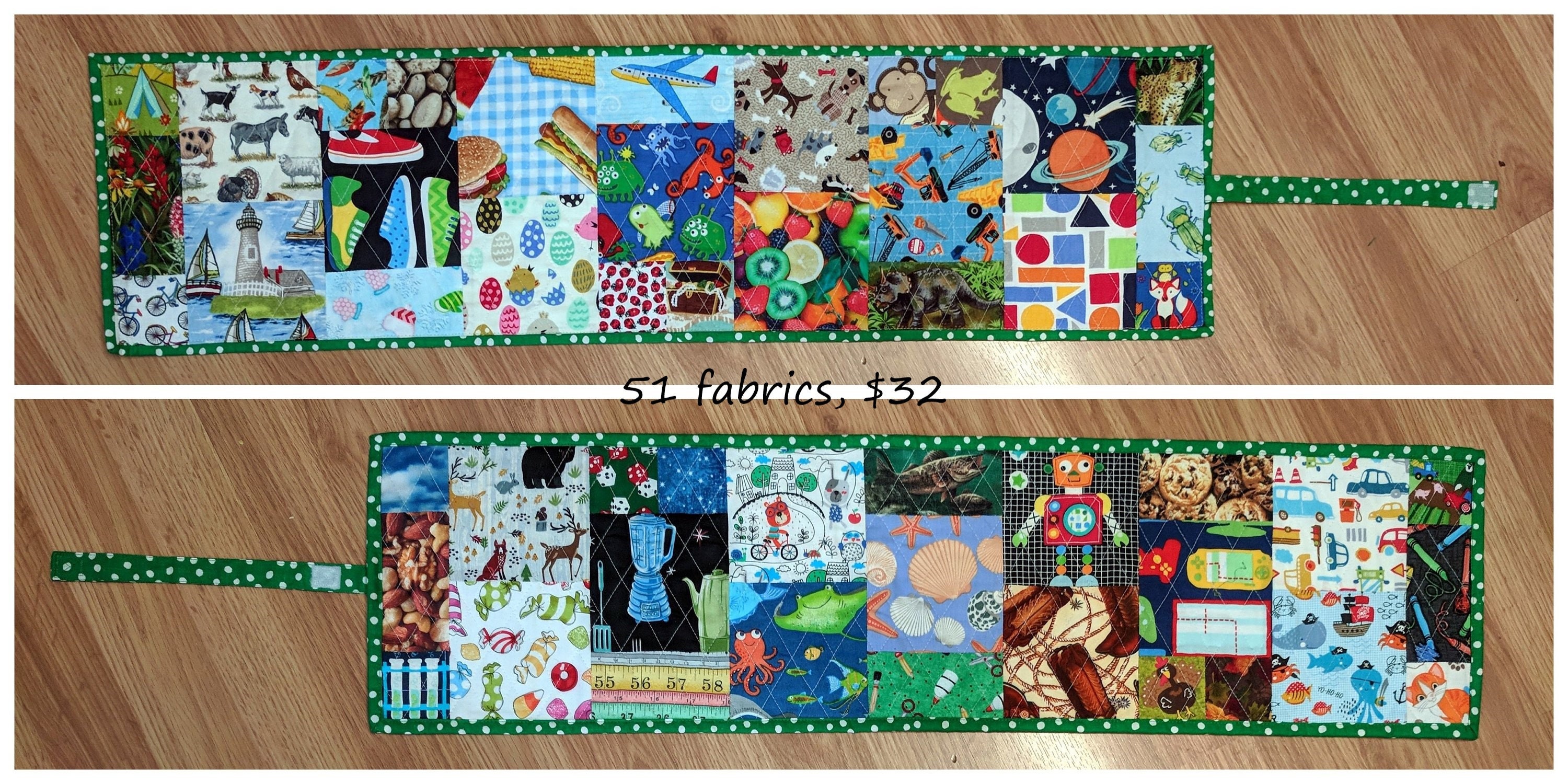 Roll-up I-spy Quilted Activity Mat - Etsy