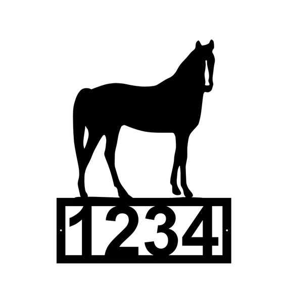 Horse Standing Address Sign - Etsy