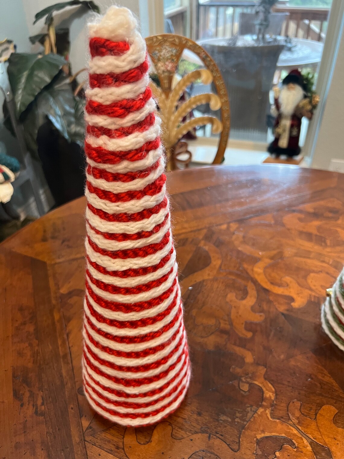 Yarn Table Top Christmas Tree Decor, Christmas Decoration, Table Top ...