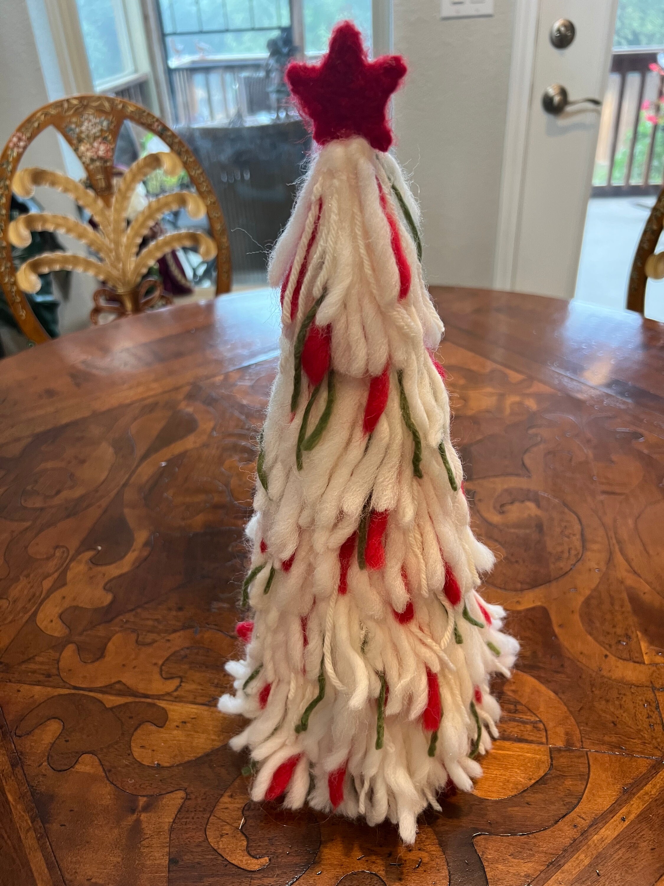 Yarn Table Top Christmas Tree Decor, Christmas Decoration, Table Top ...