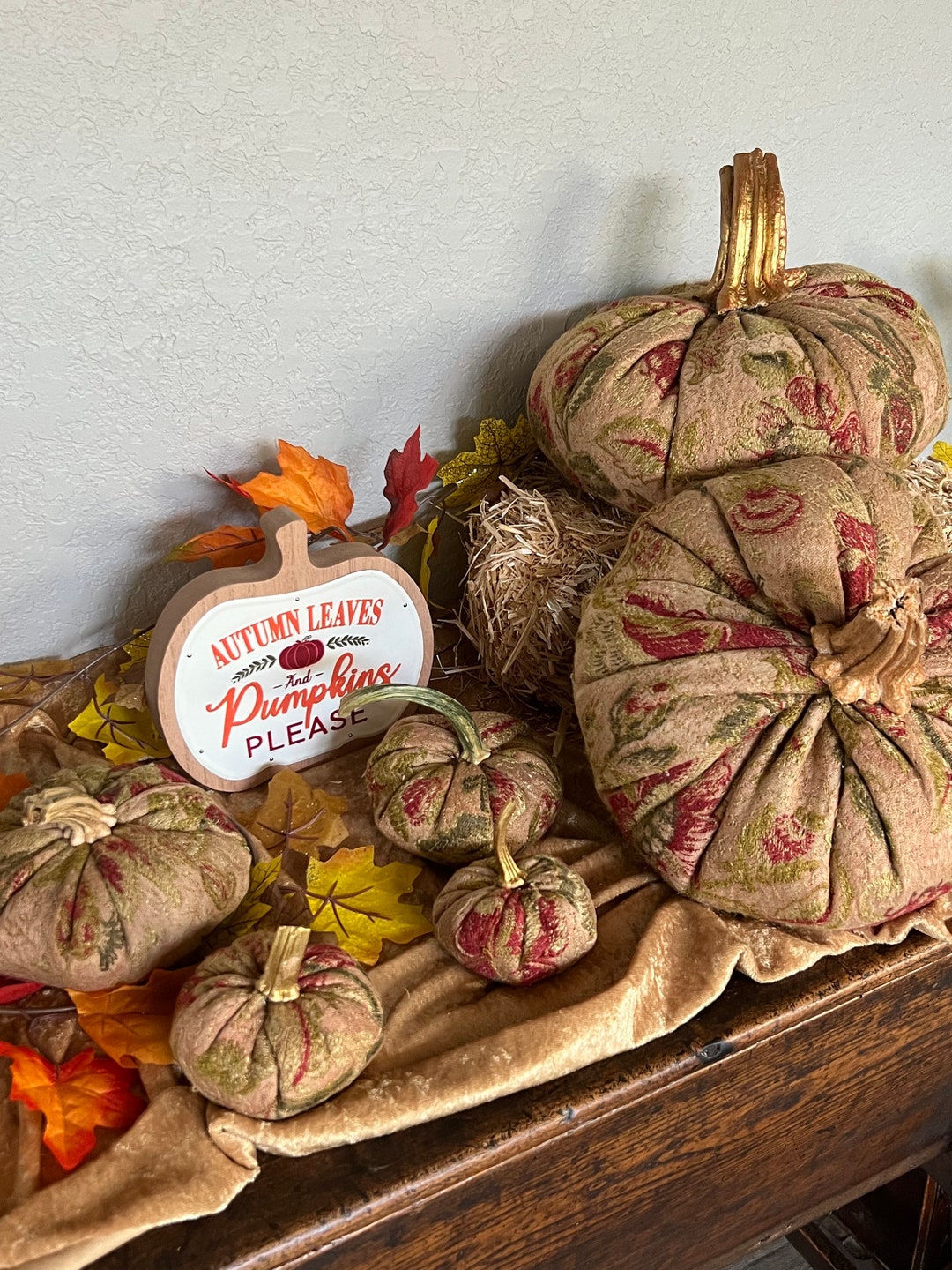 Vintage Carol Bolton Hicks Shabby Chic Pumpkins, Shabby Chic Decoration ...
