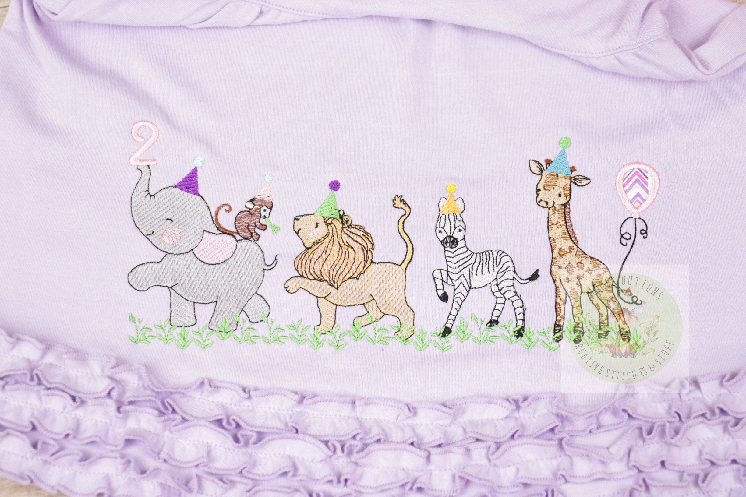 Party Animal Birthday Dress Girls Birthday Animal Birthday | Etsy