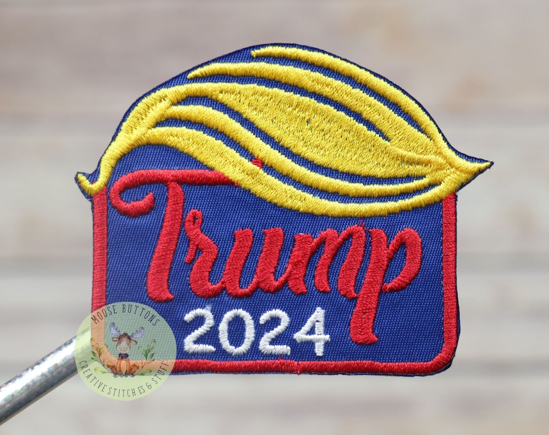 Trump 2024 Iron on Patch, Trump Patch, Trump President Patch, Trump for ...