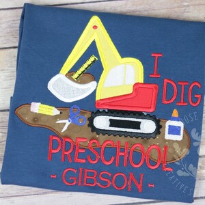 I Dig Preschool Shirt, Dig School Shirt, 1st Day of School ...