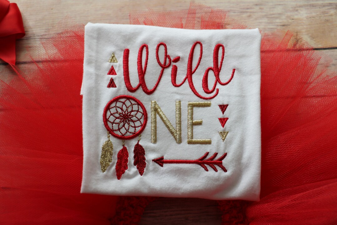 Girls Wild One Outfit, Wild and One Birthday Shirt, Dream Catcher ...