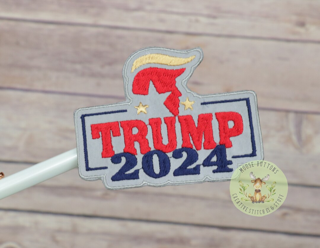 Trump 2024 Iron on Patch, Trump Patch, Trump President Patch, Trump for ...