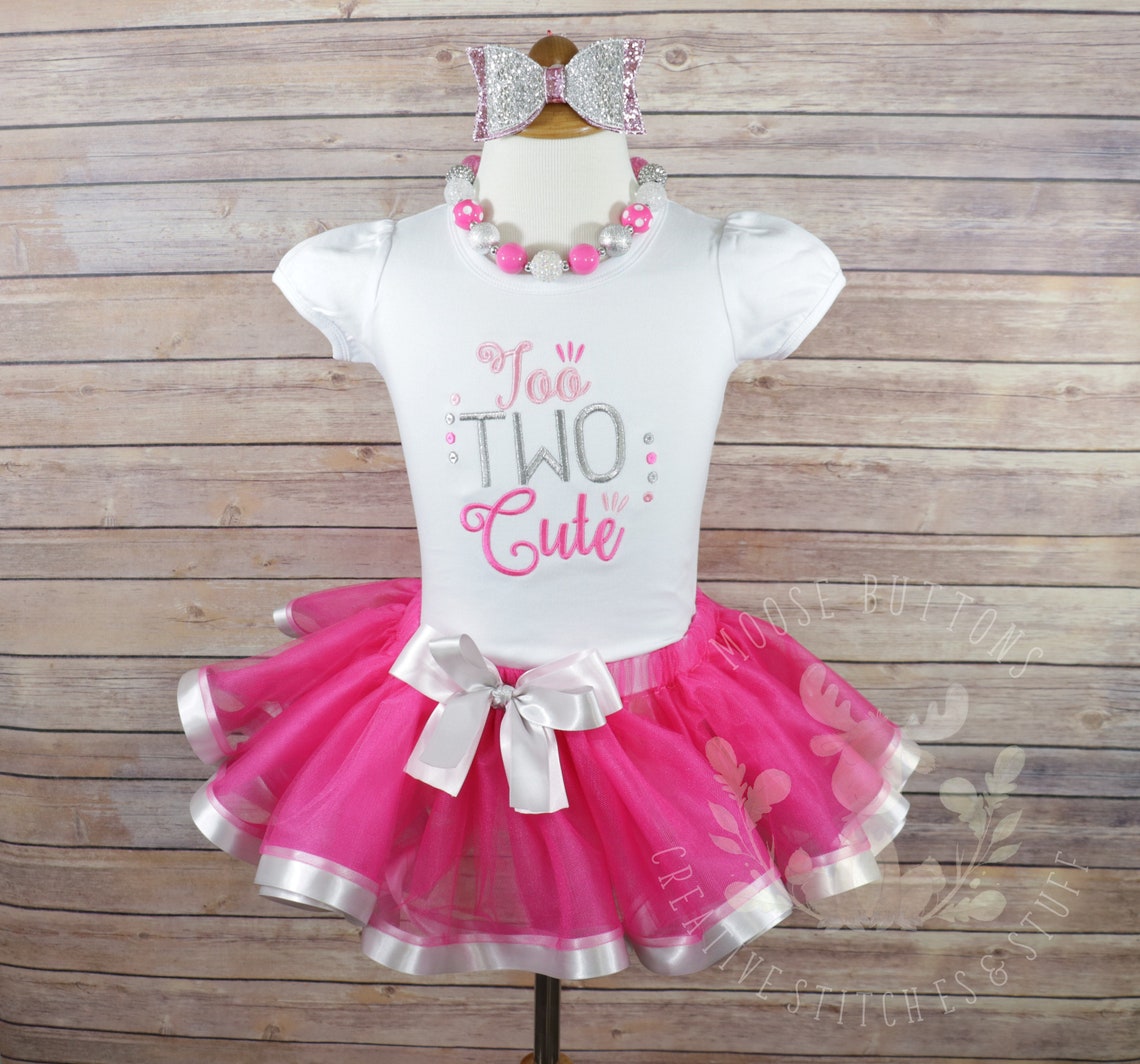 Too Cute Birthdaytoo Two Cute Birthday Outfit Two Cute - Etsy