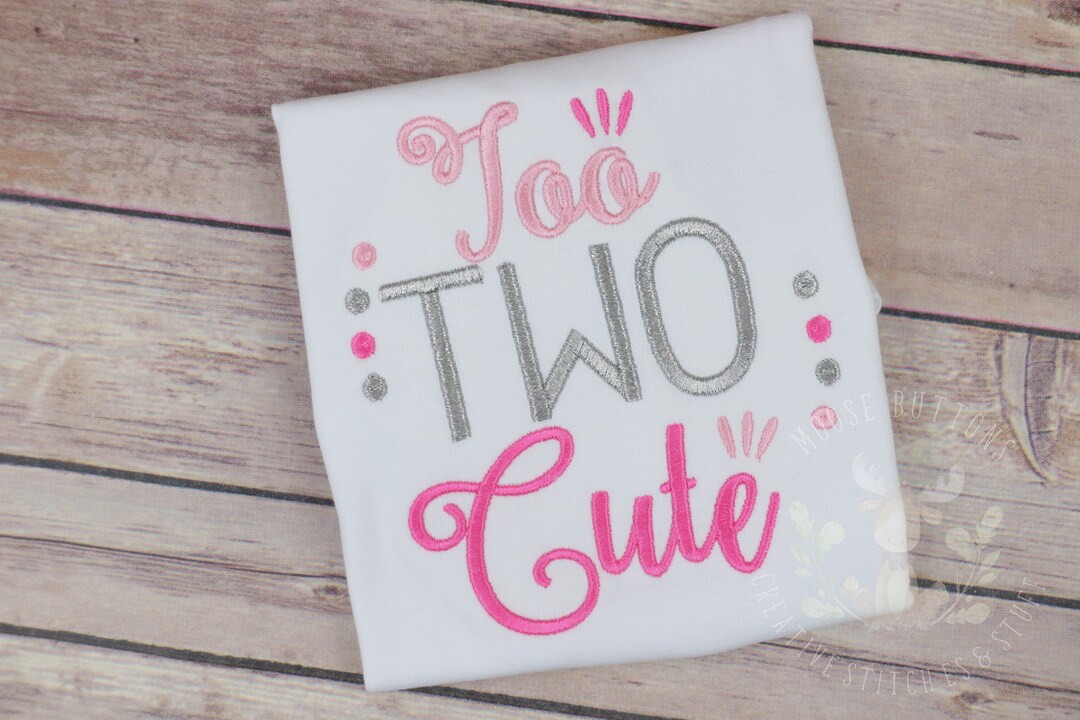Too Cute Birthday,too Two Cute Birthday Outfit, Two Cute Shirt, Tutu ...