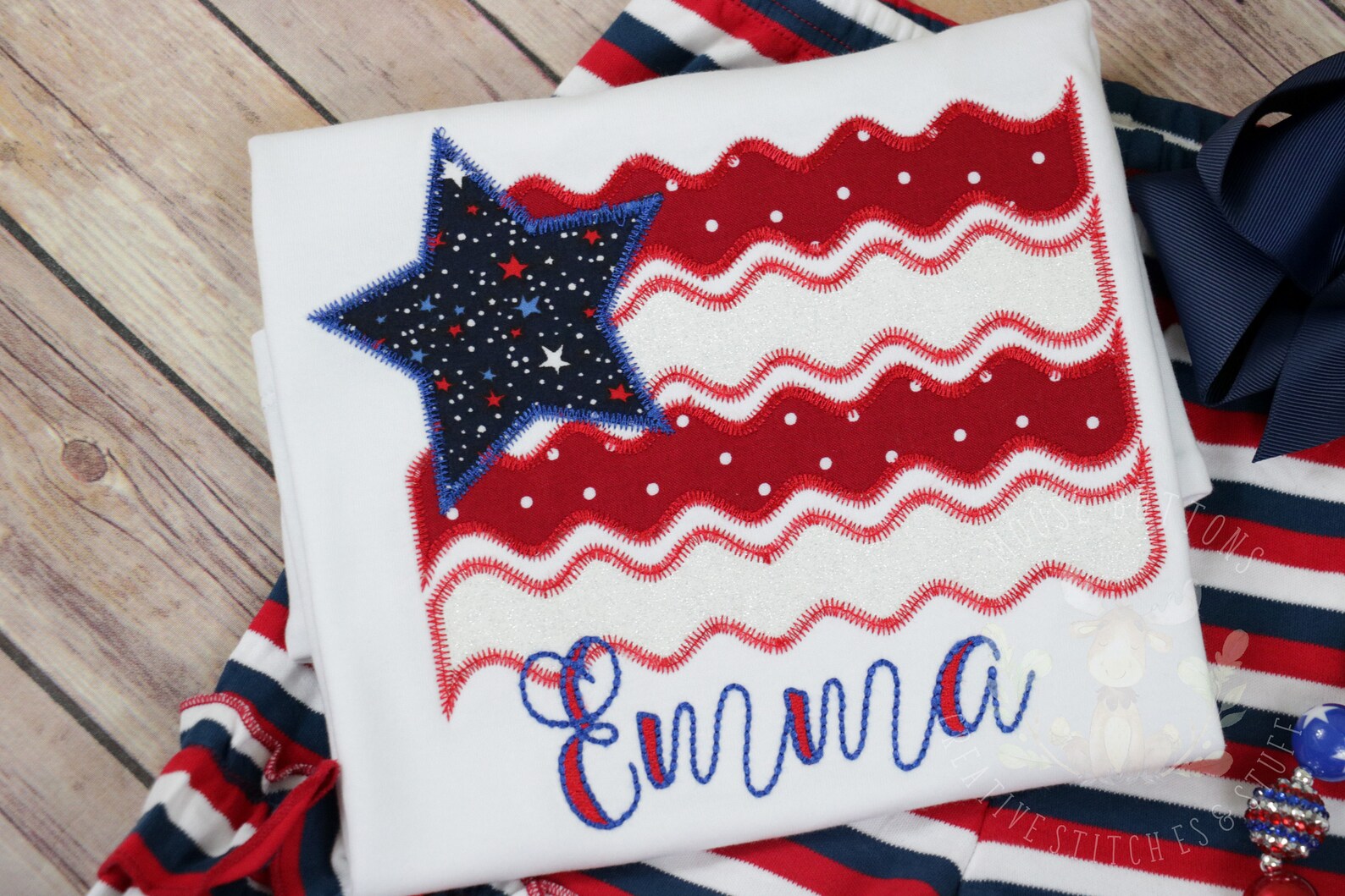 Girls 4th of July Outfit, 4th of July Shirt, American Flag Shirt, Girls ...