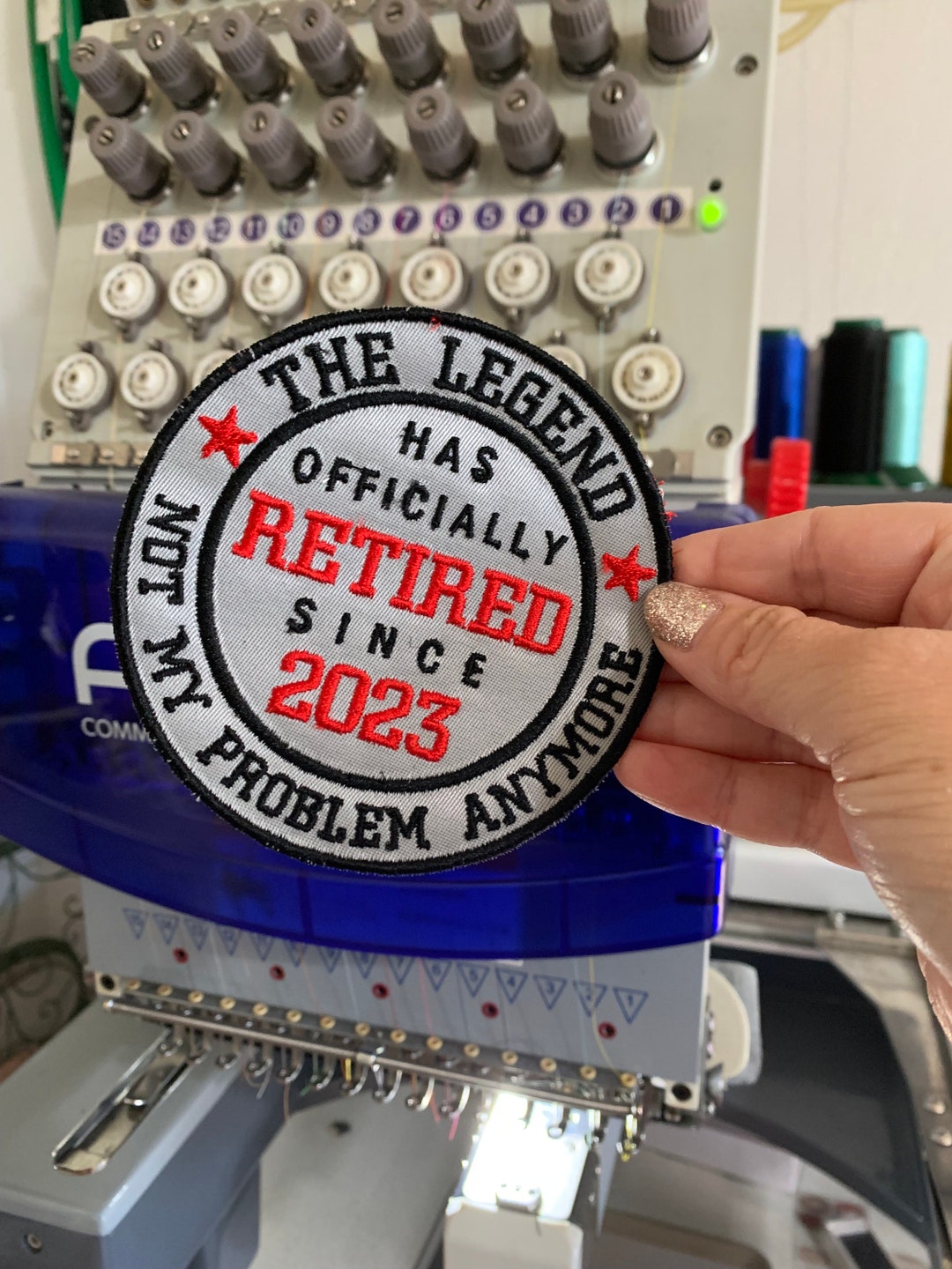 Retirement Iron on Patch, Legend Iron on Patch, Retirement Gift ...