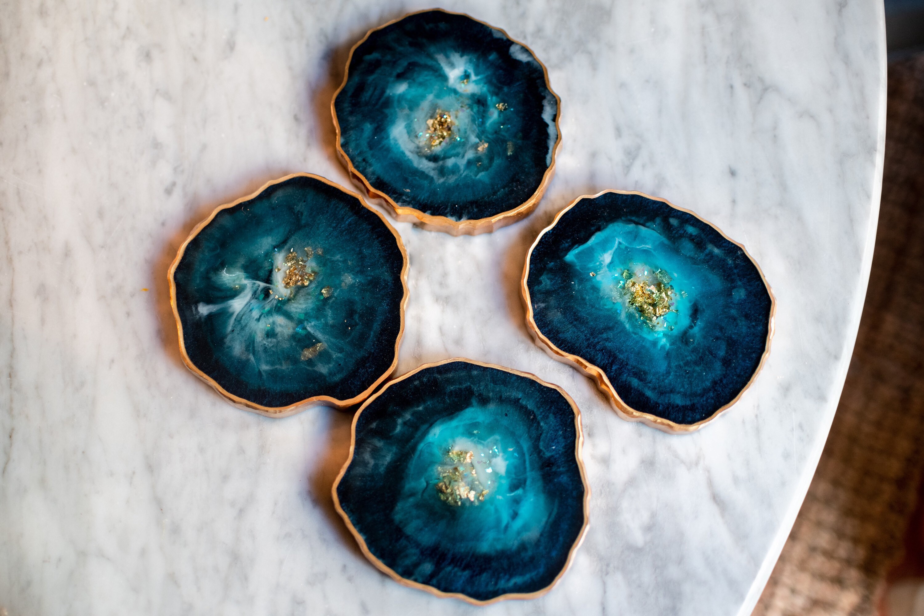 Custom Geode Coasters Made to Order | Etsy