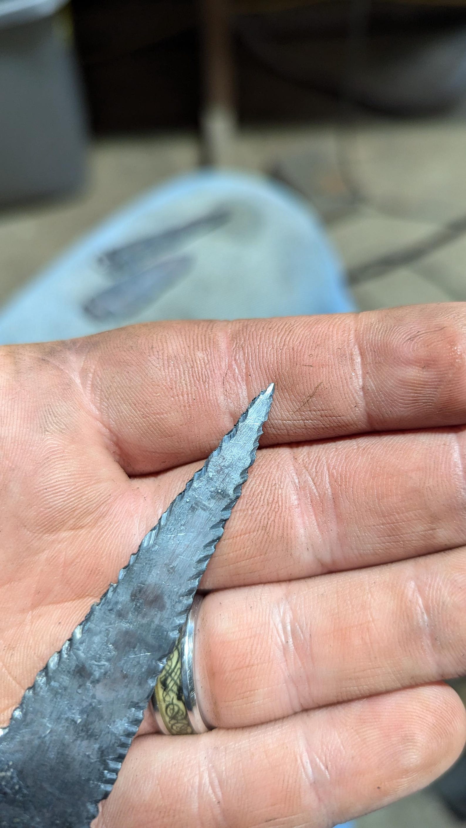 Set of 5 Handforged Arrowheads - Etsy