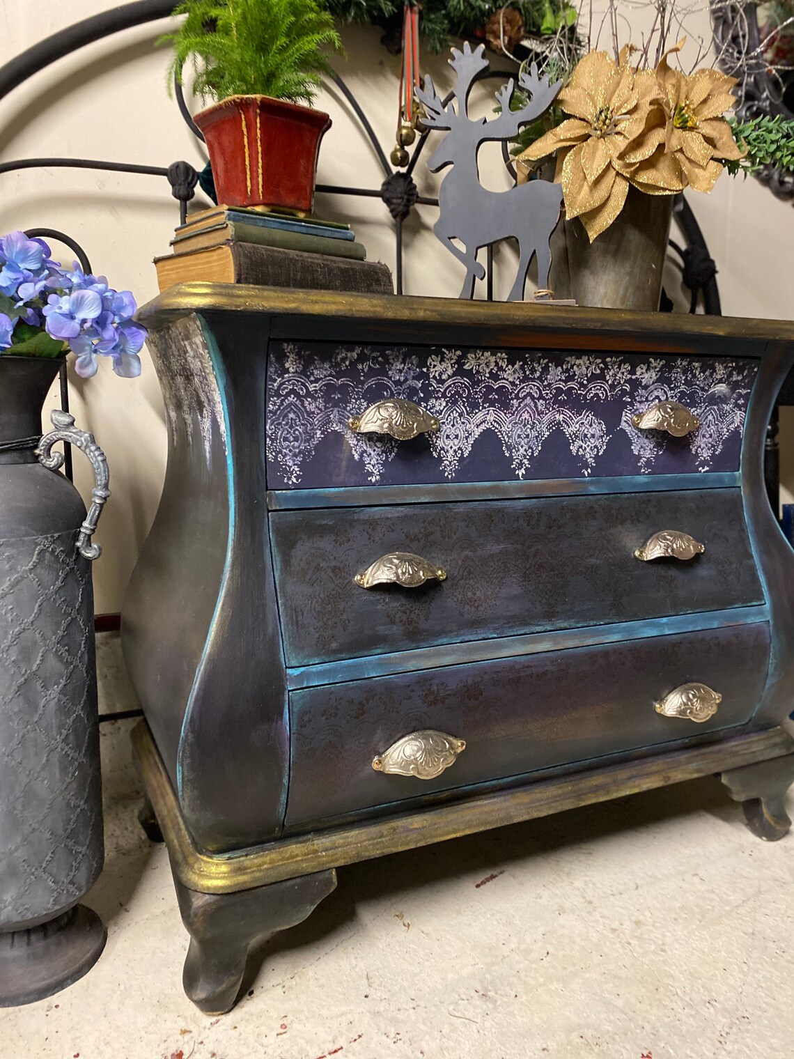 Bombe Chest of Drawers - Etsy