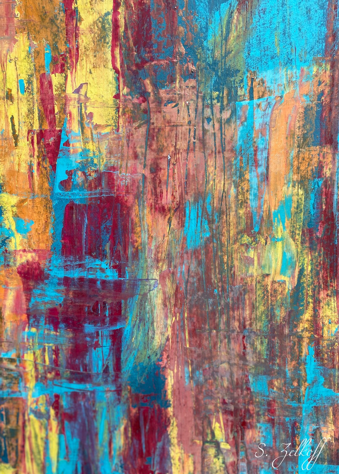 Spatula Painting August Moon - Etsy