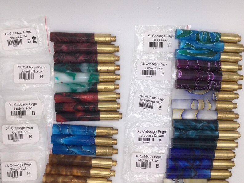 Cribbage Pegs Extra Large for 1/4 Inch Holes - Etsy