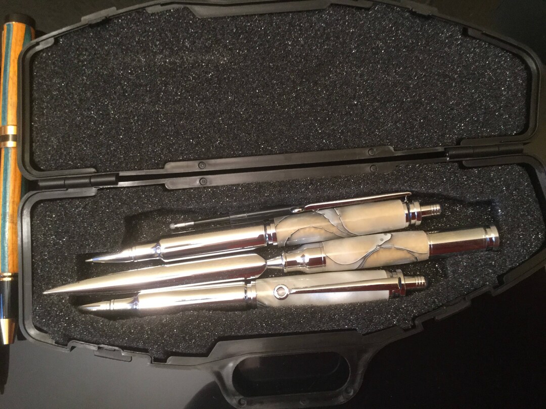 30 Caliber Bullet Cartridge Click Pen, Pencil & Letter Opener Set - Etsy