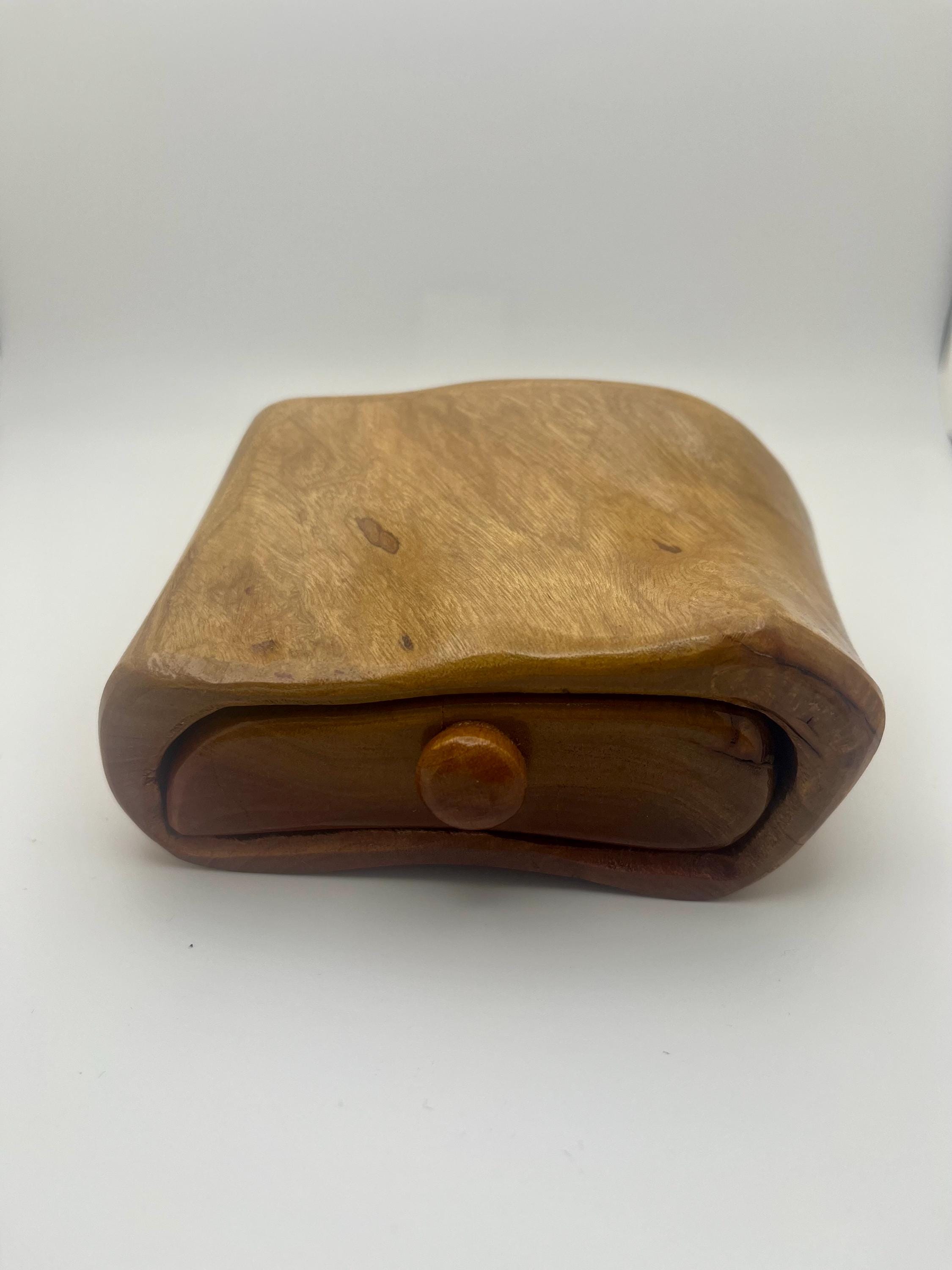 Live Edge Exotic Wood Jewelry Box | Trinket Box | Handmade in Costa ...