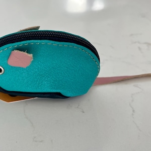 Fair Trade Leather Mouse Coin Purse: Handmade in Ecuador - Etsy
