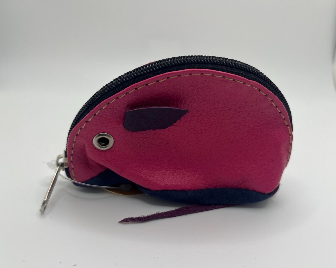 Fair Trade Leather Mouse Coin Purse: Handmade in Ecuador - Etsy