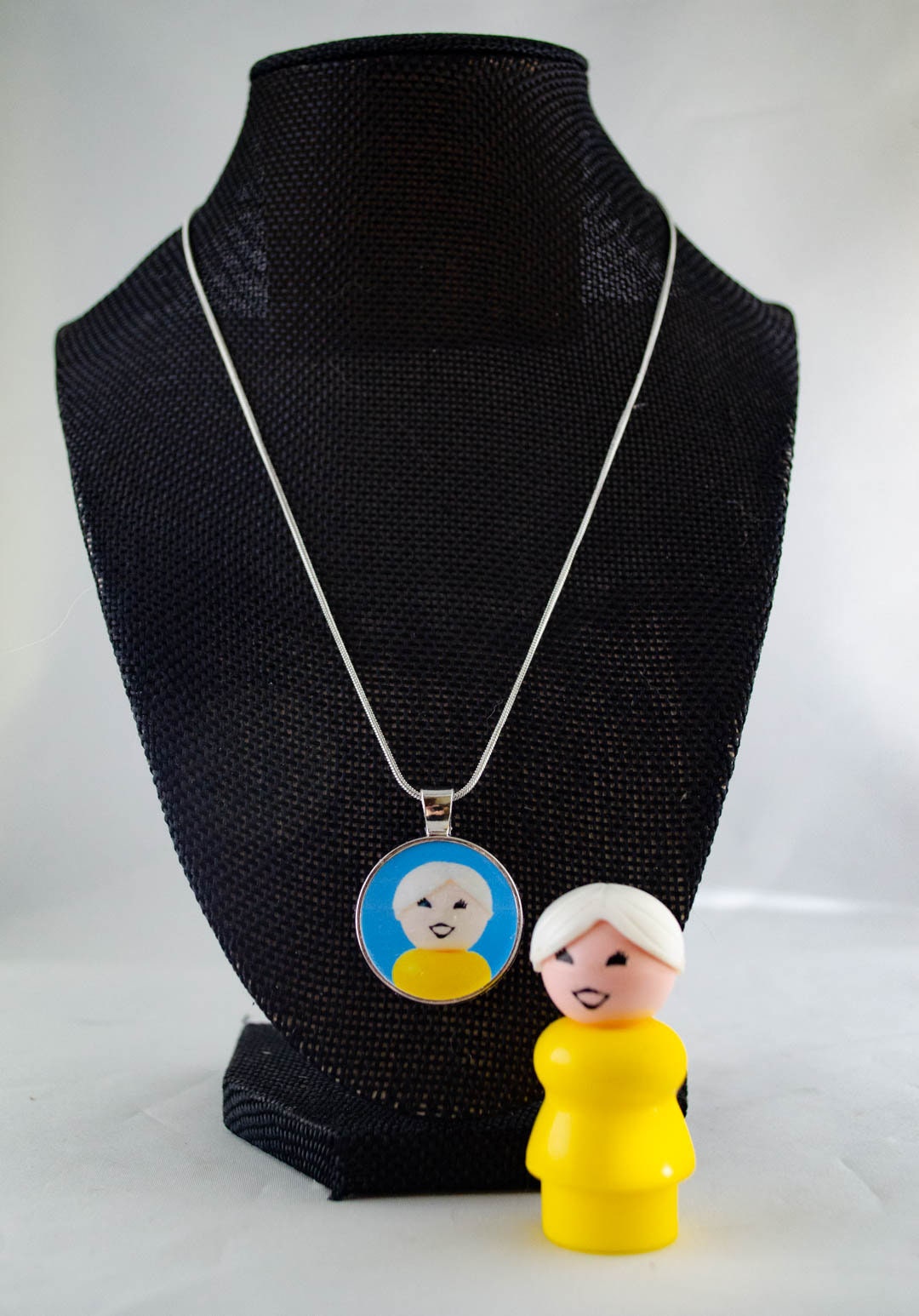 Fisher Price Little People Necklace Silver Plated for Grandma - Etsy