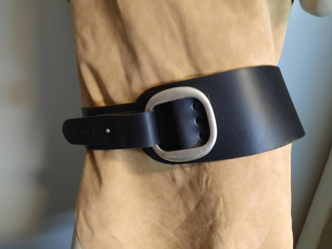Hip Belt Lady's Leather_retro 60-70 Sixties-seventies Design _ Black ...