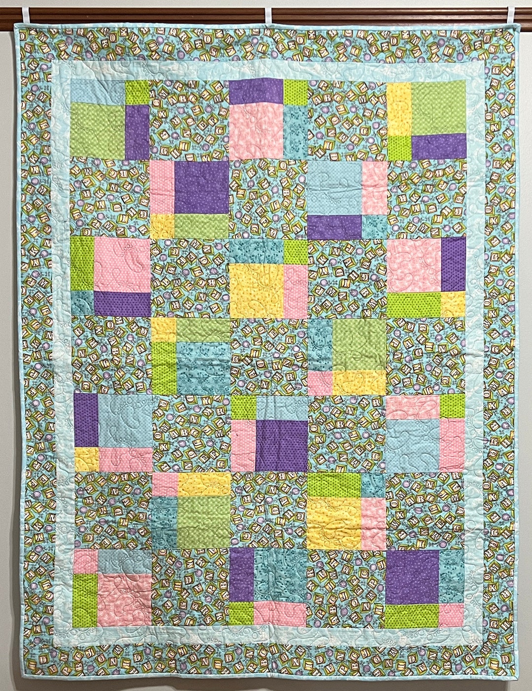 Baby Block Quilt - Etsy