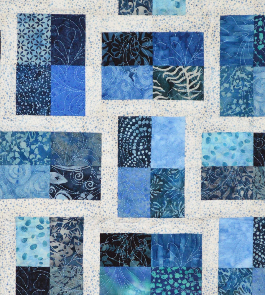 Blue Gemstone Lap Quilt - Etsy