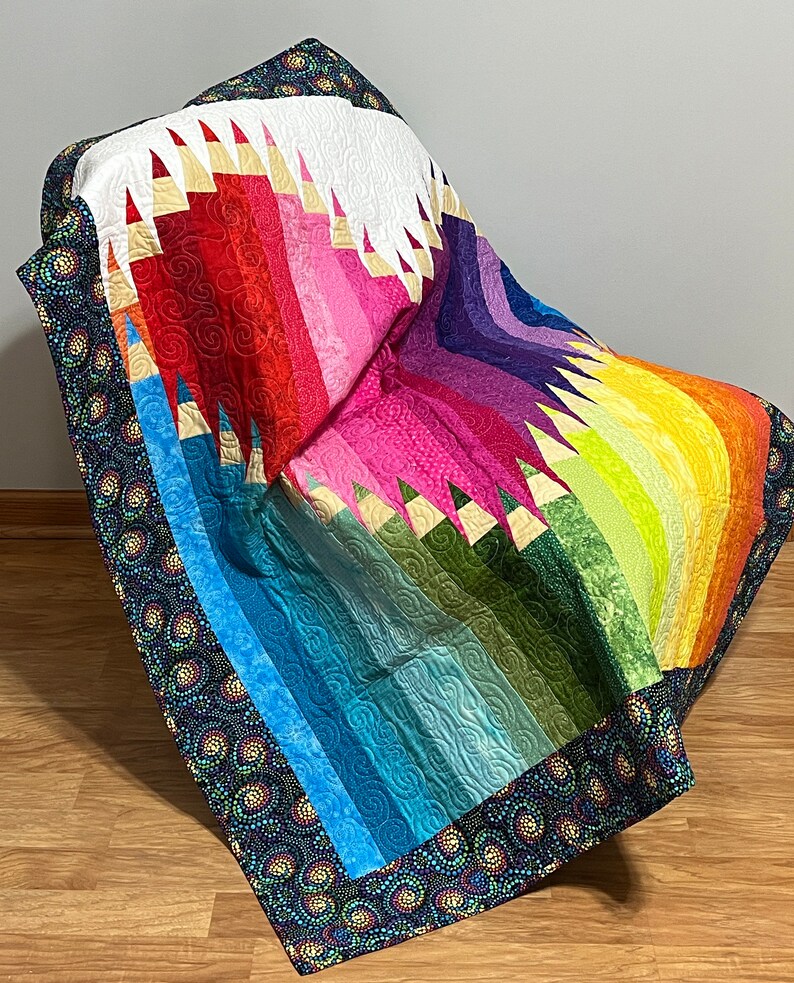 Color Pencil Heart Quilt - Etsy