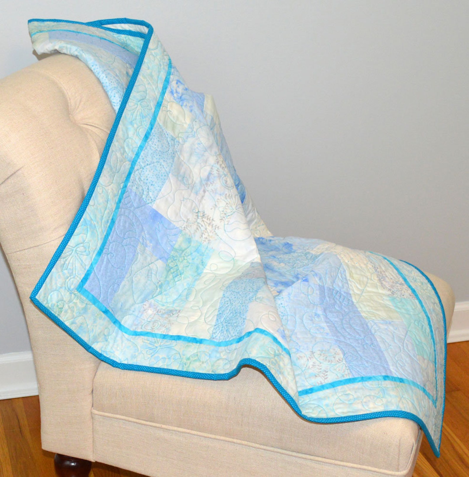 Baby Boy Blue Quilt - Etsy