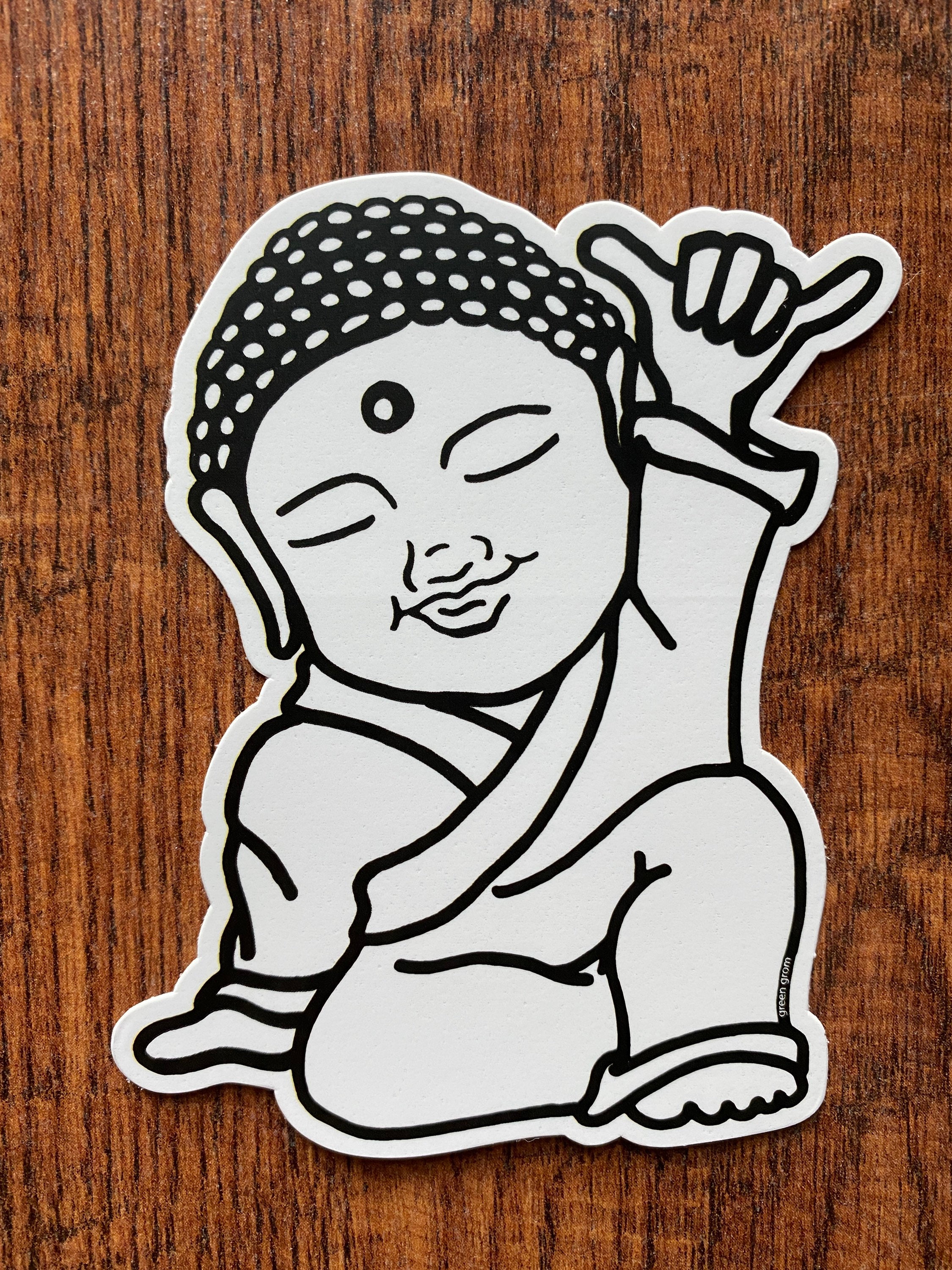 Shaka Buddha Sticker - Etsy
