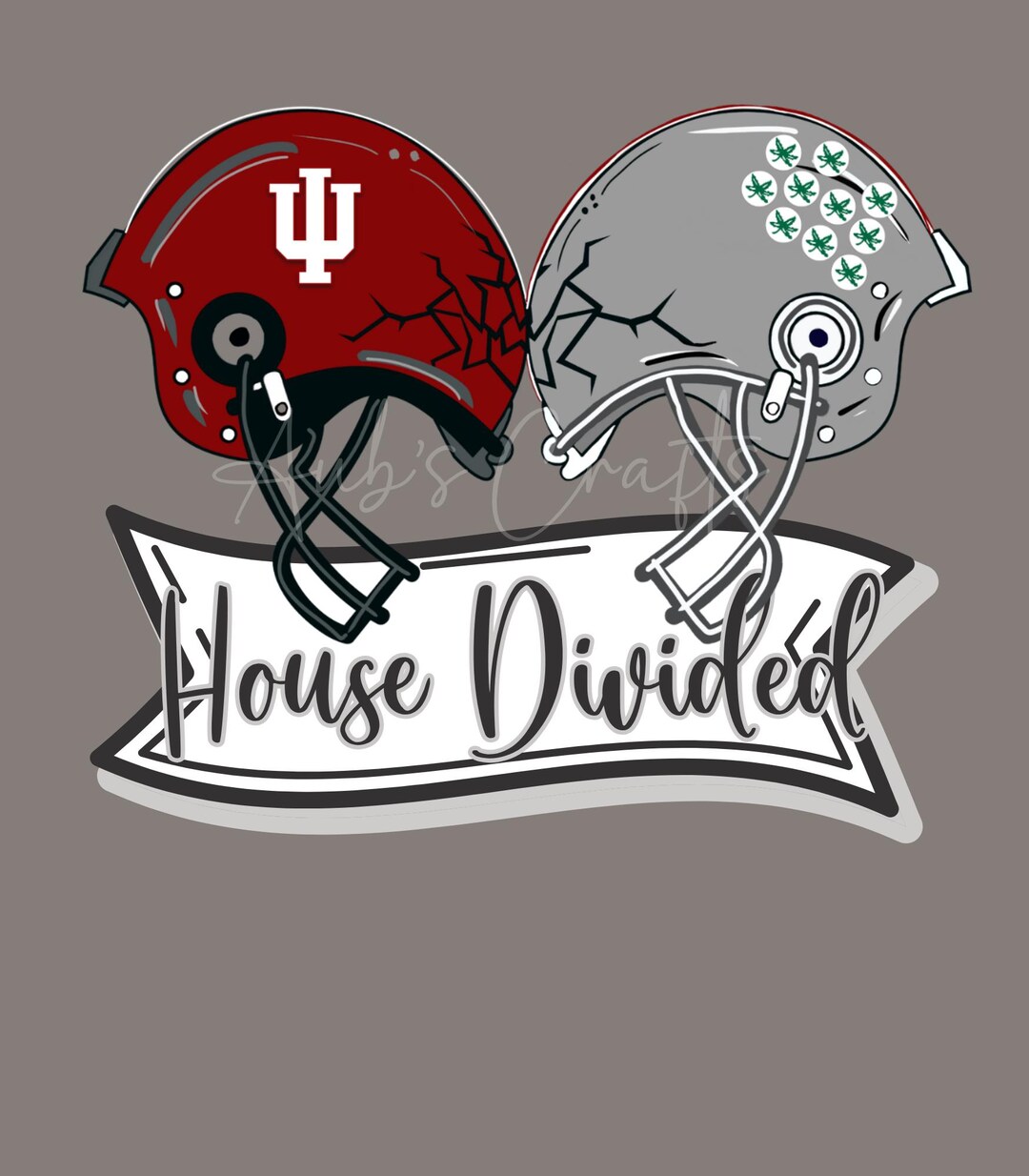 House Divided PNG, Football Ohio Png, Preppy Football Buckeyes, House ...